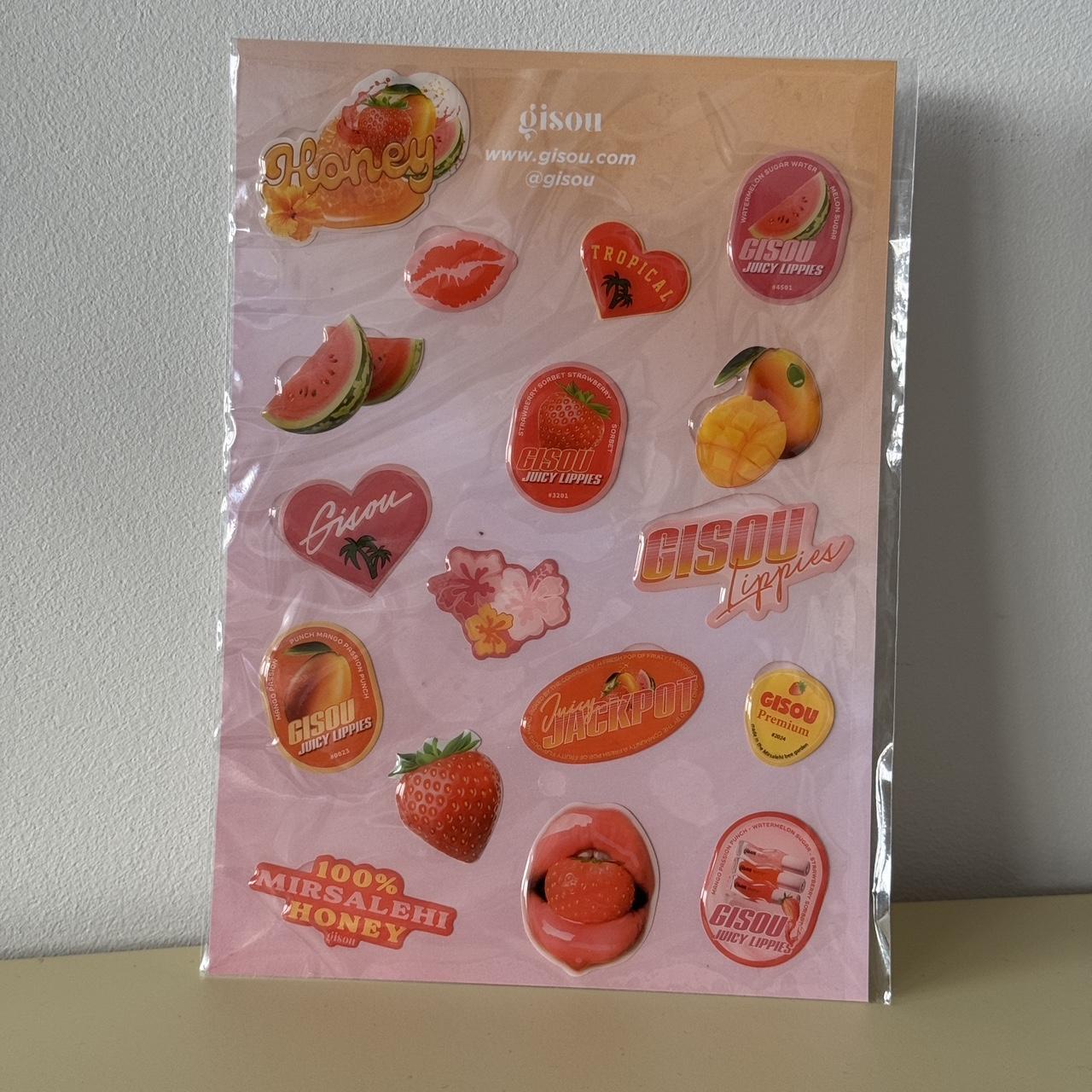 Gisou sticker sheet From Sephora Paris during their... - Depop