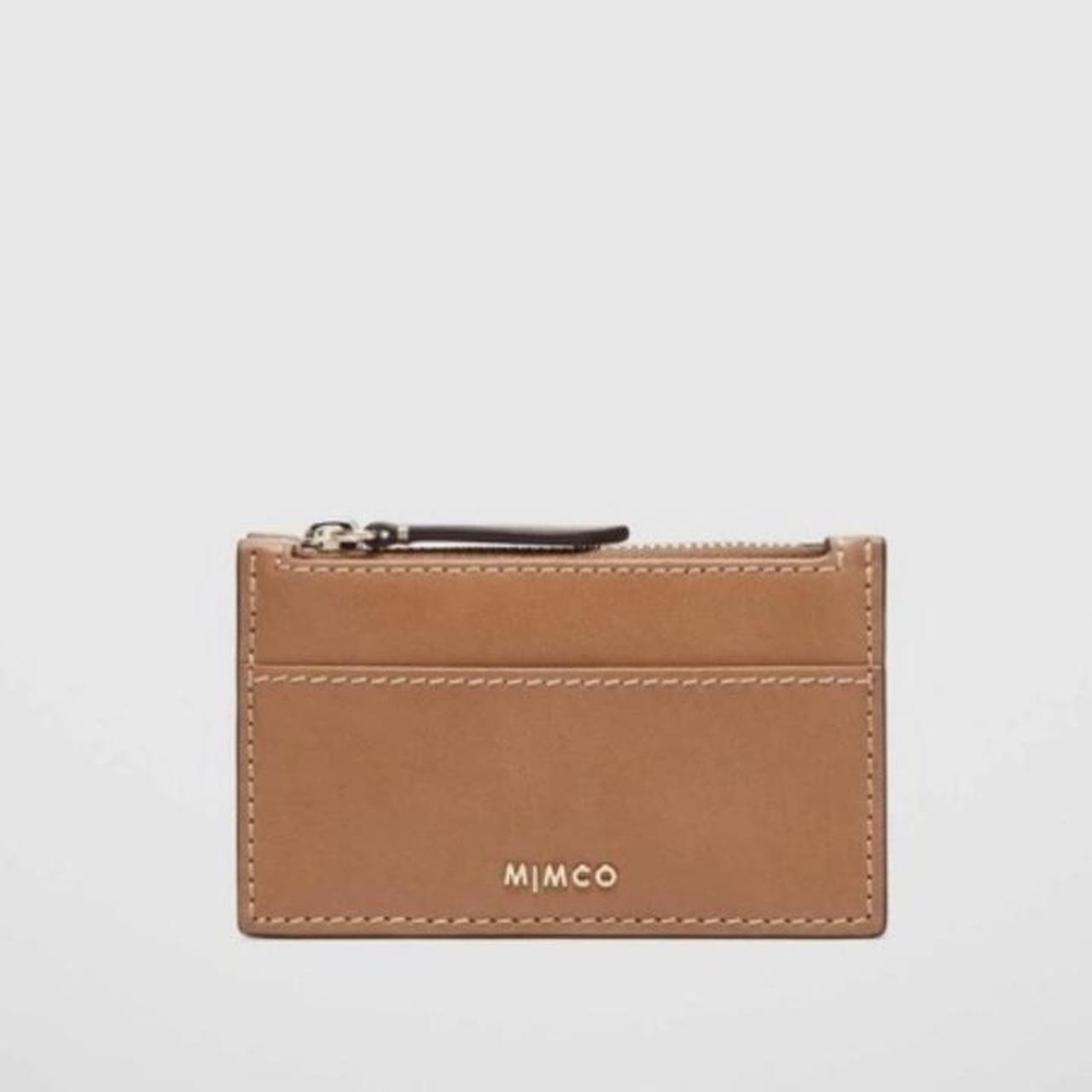 Mimco Classico Card Wallet in Caramel RRP... - Depop