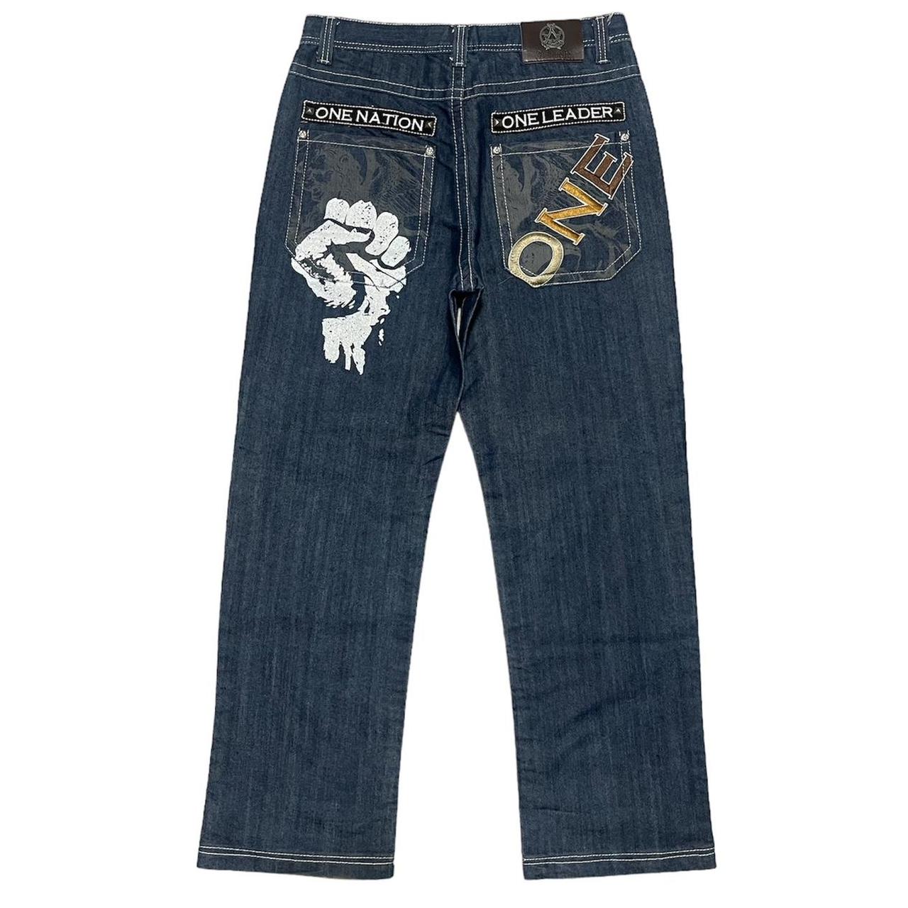 Y2K 00s Ablanche Jeans Pants Dark Wash Tagged size... - Depop