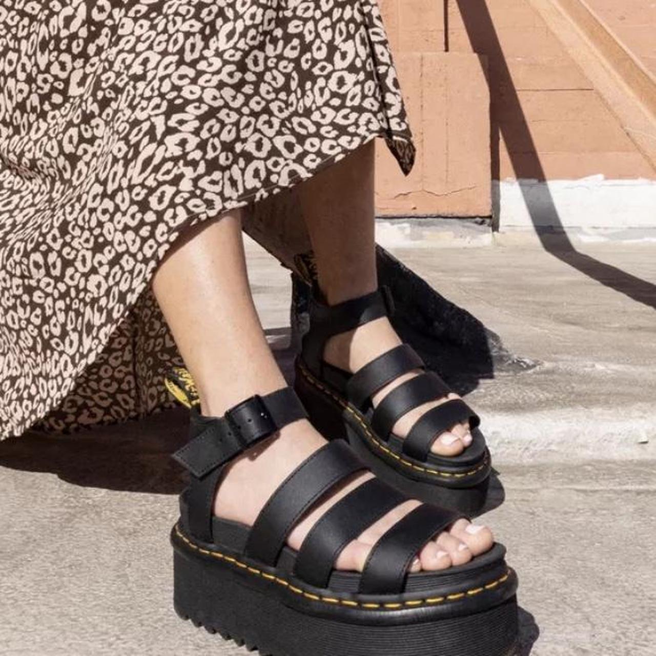 platform doc marten sandals #sandals... - Depop