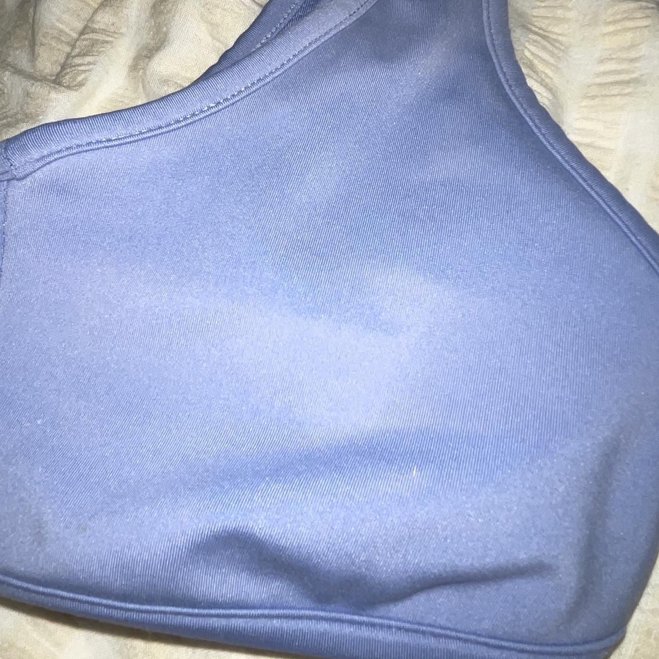 Crop Shop Boutique Blue Sports Bra SOME... - Depop