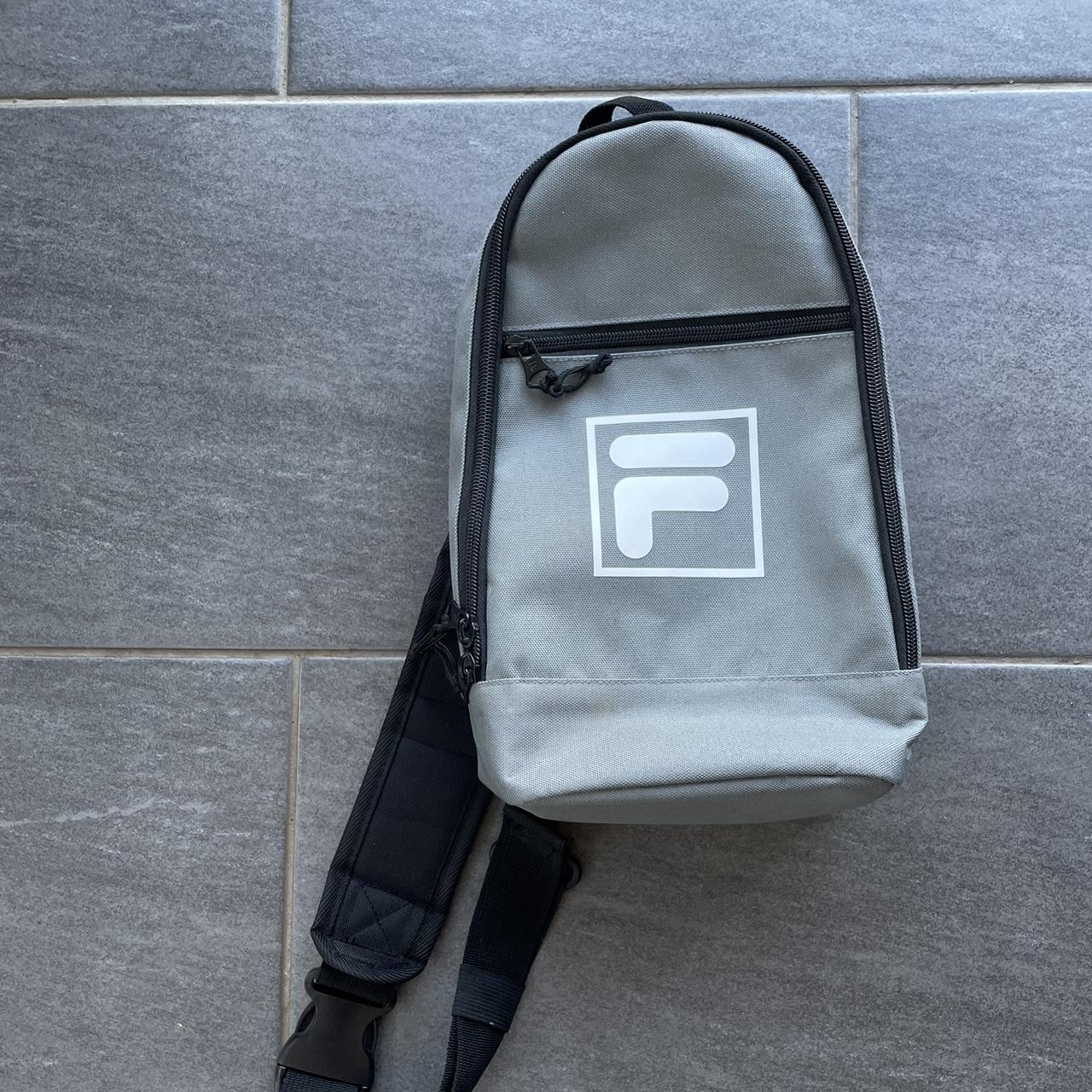 grey FILA sling bag amazing utility sling bag with... - Depop