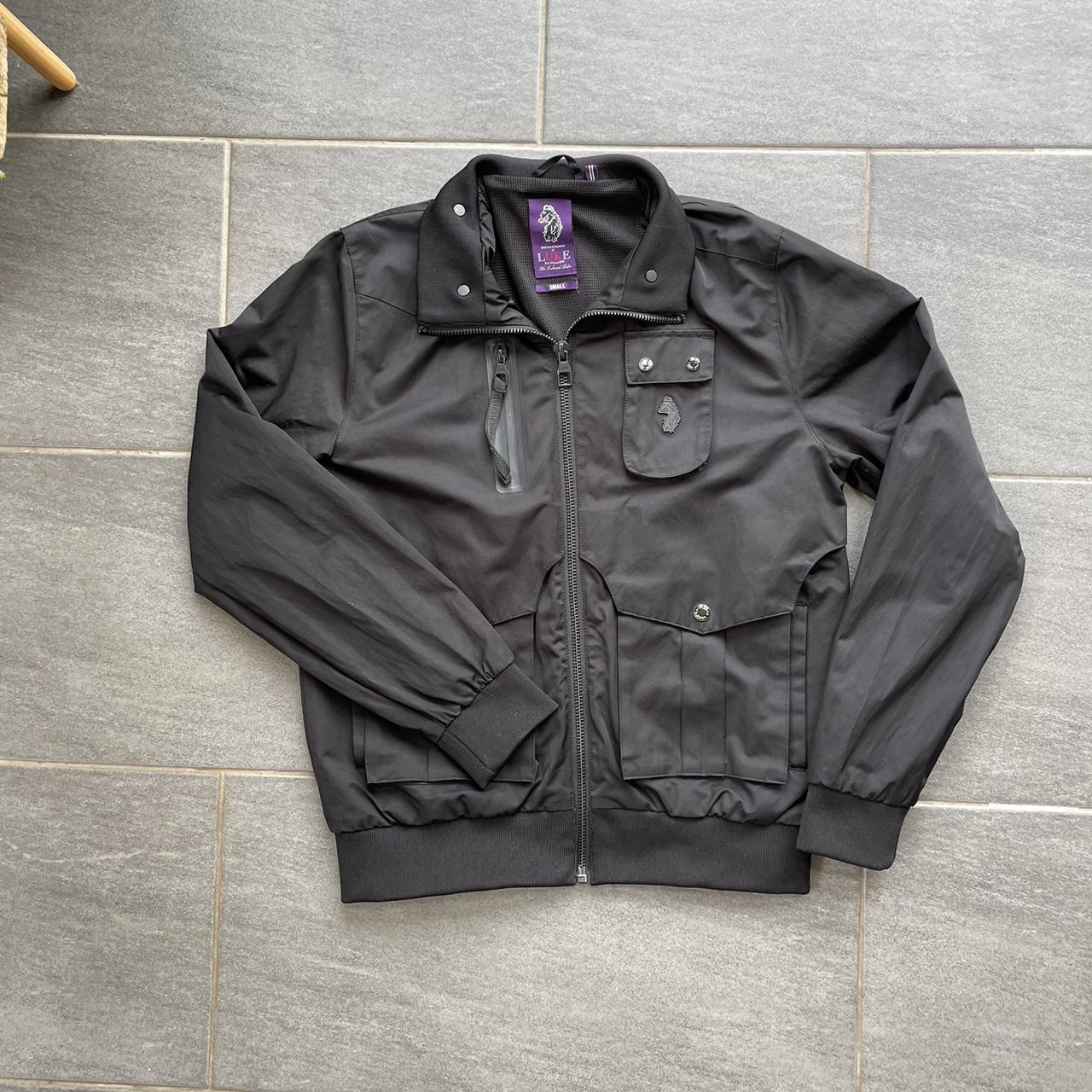 Black ‘Luke’ jacket quality jacket with lots of... - Depop