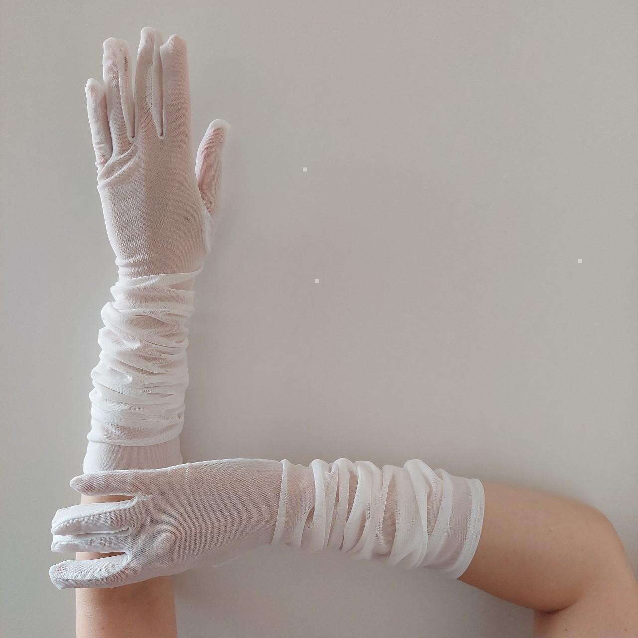 Sexy chic translucent off white neutral tulle lace... | Depop