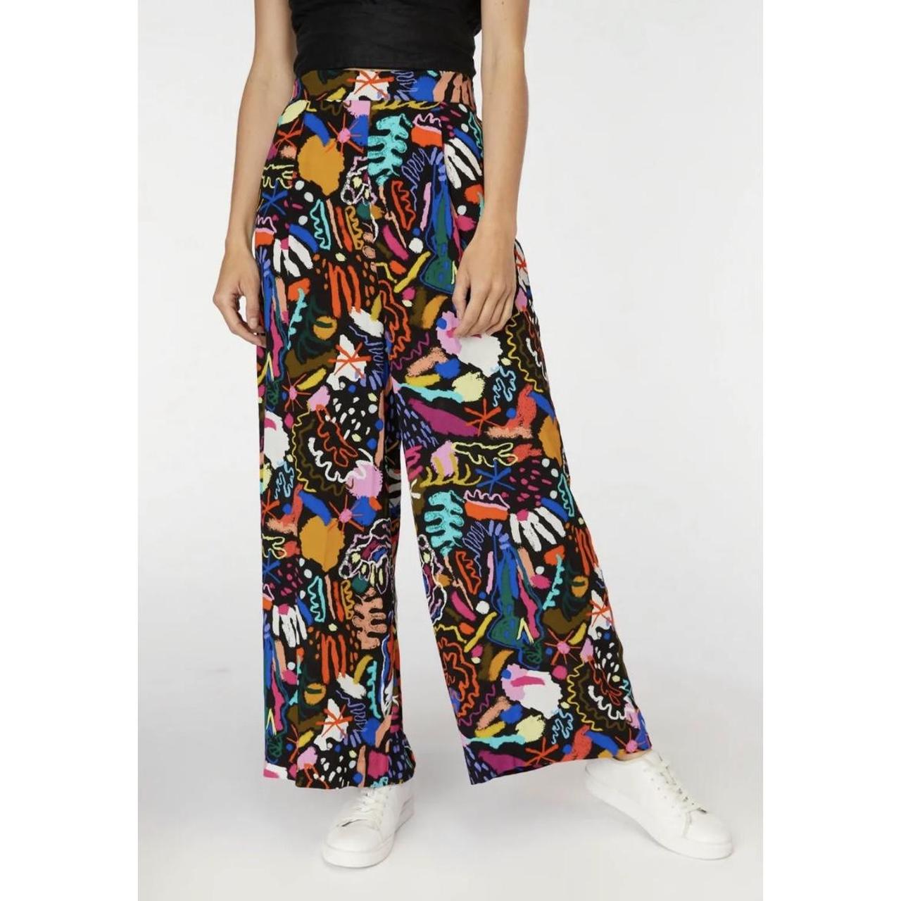 Gorman ‘Coastline’ Print Pants x Becky Blair Collab... - Depop