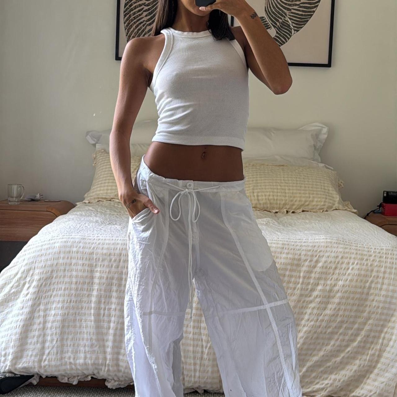 Motel rocks pants white | Depop
