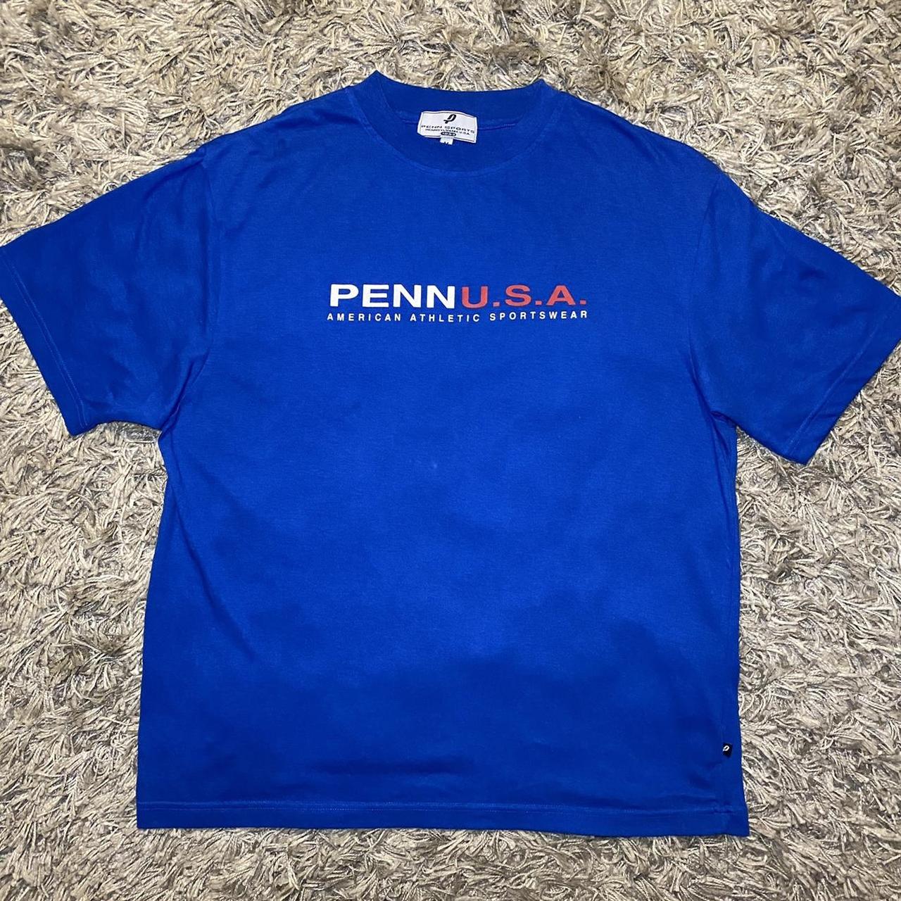 Penn Sports Spell-out Graphic t shirt Size Medium... - Depop
