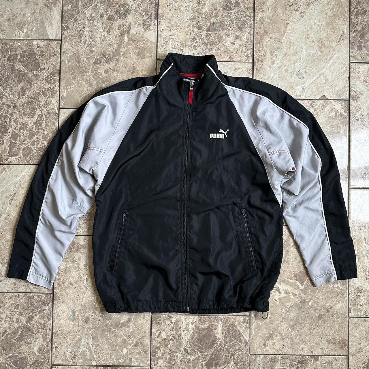 Y2k Puma Tracksuit Jacket - Embroidered Logo - Zip... - Depop