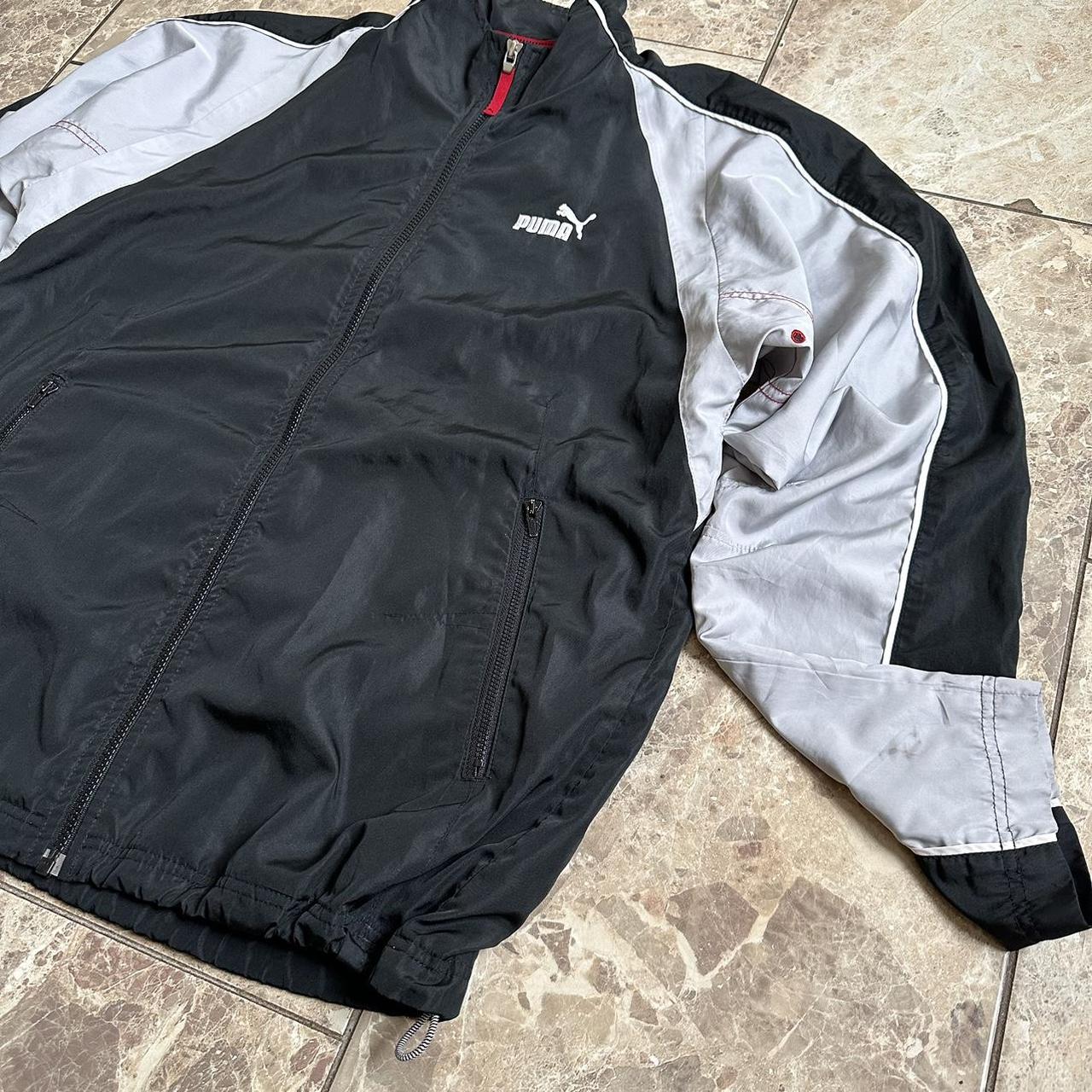 Y2k Puma Tracksuit Jacket - Embroidered Logo - Zip... - Depop