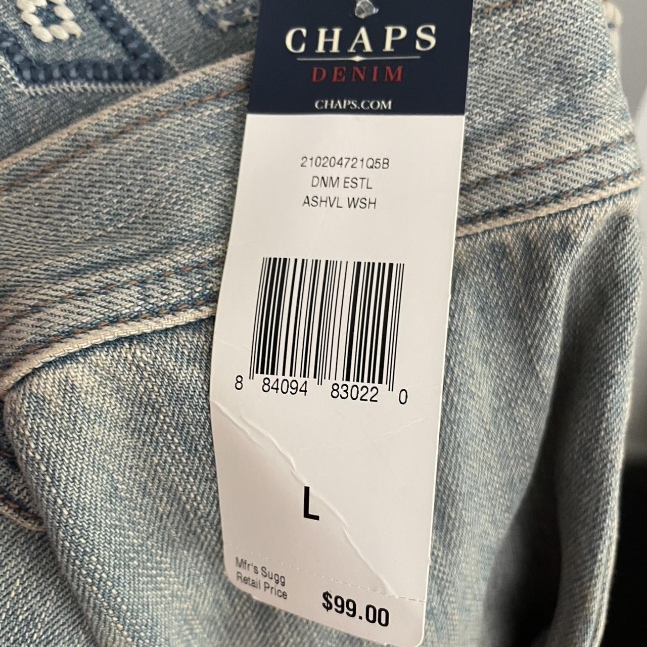 Chaps denim embroidered jean jacket Brand new with... - Depop