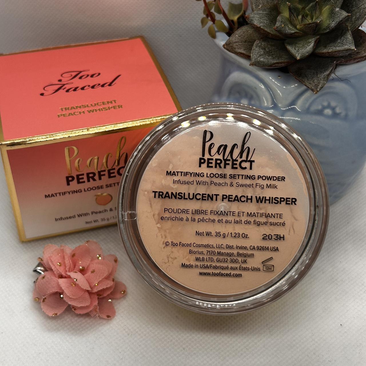 Too Faced Peach Perfect Mattifying Setting Powder in... - Depop