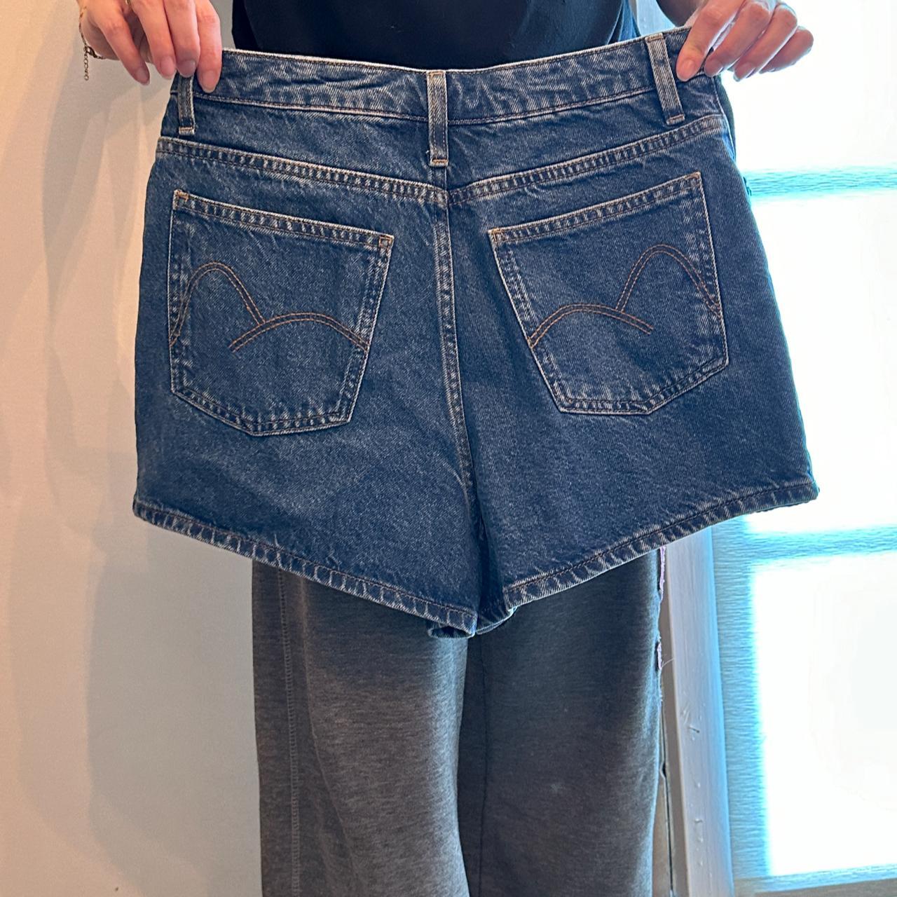 new with tag shorts with crochet design on front - Depop