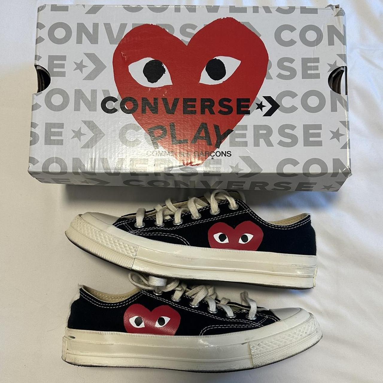 Converse x Comme des Garçons PLAY Chuck 70 / women's... - Depop