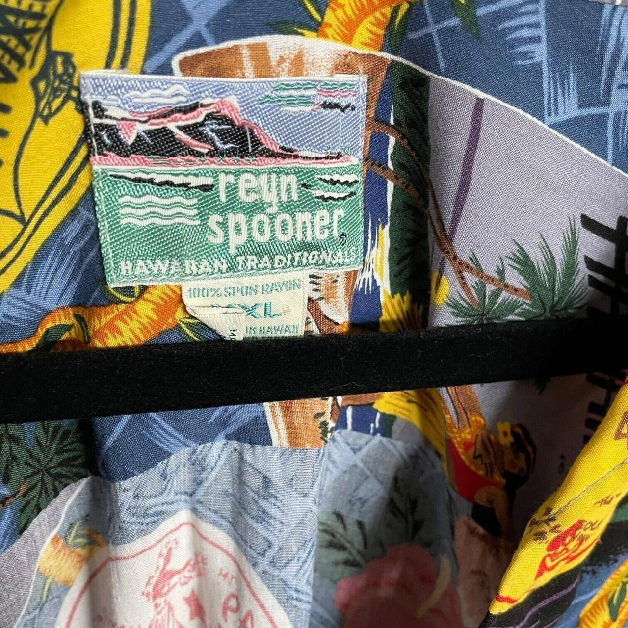 VINTAGE REYN SPOONER MULTICOLOR RAYON HULA RECORD... - Depop