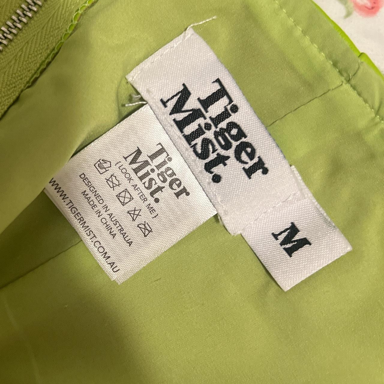 Lime green tiger mist lace up cropped corset! In... - Depop