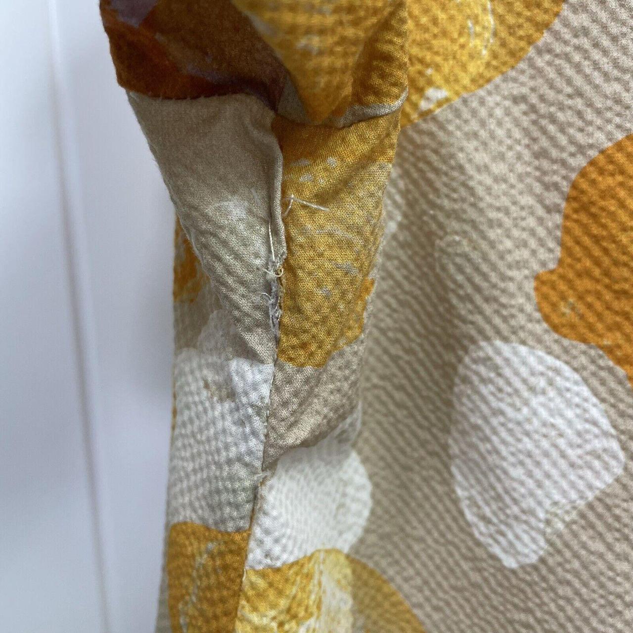 COS Yellow Shirt Bubble Print Button Down Blouse... - Depop