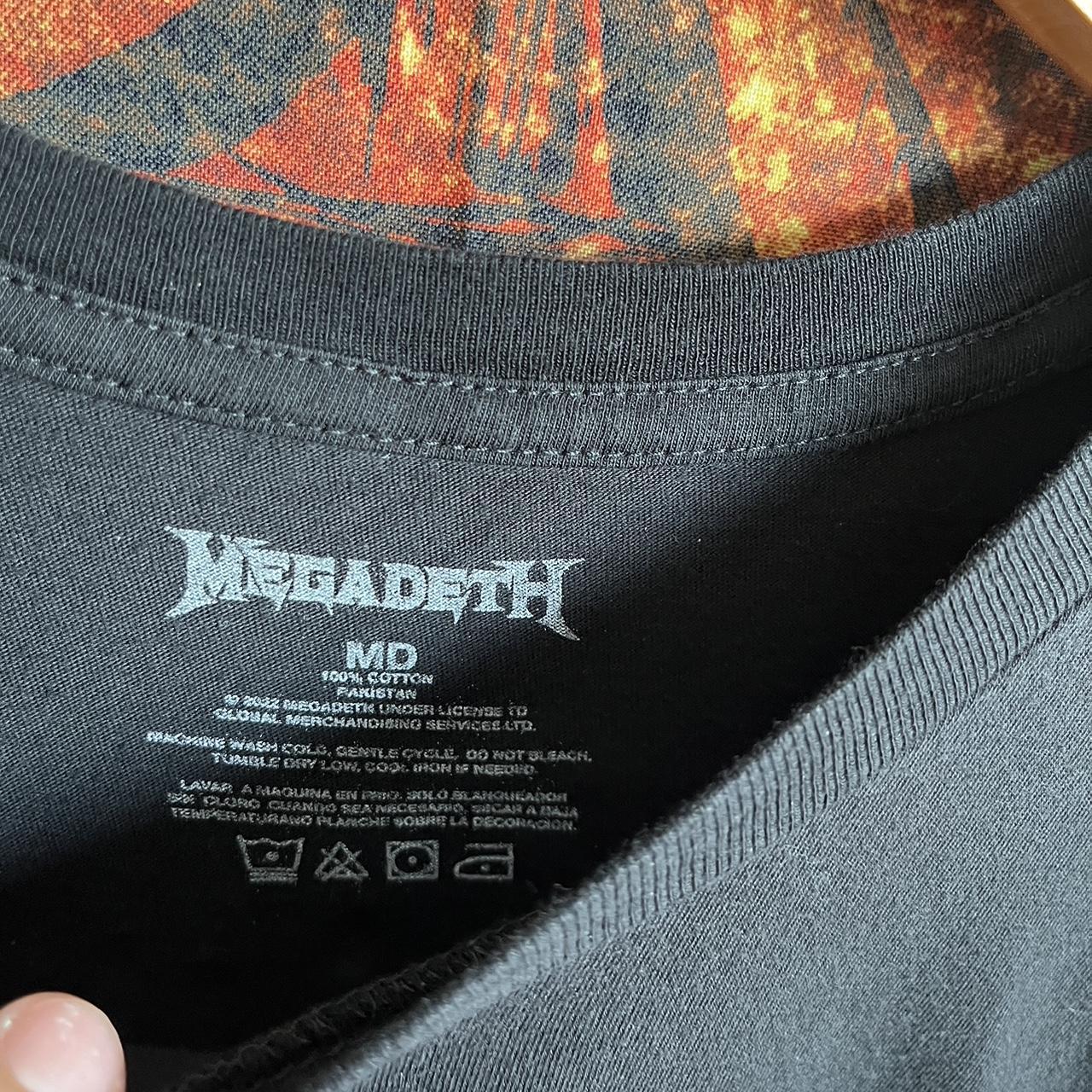 megadeth killing road tour shirt with five finger... - Depop