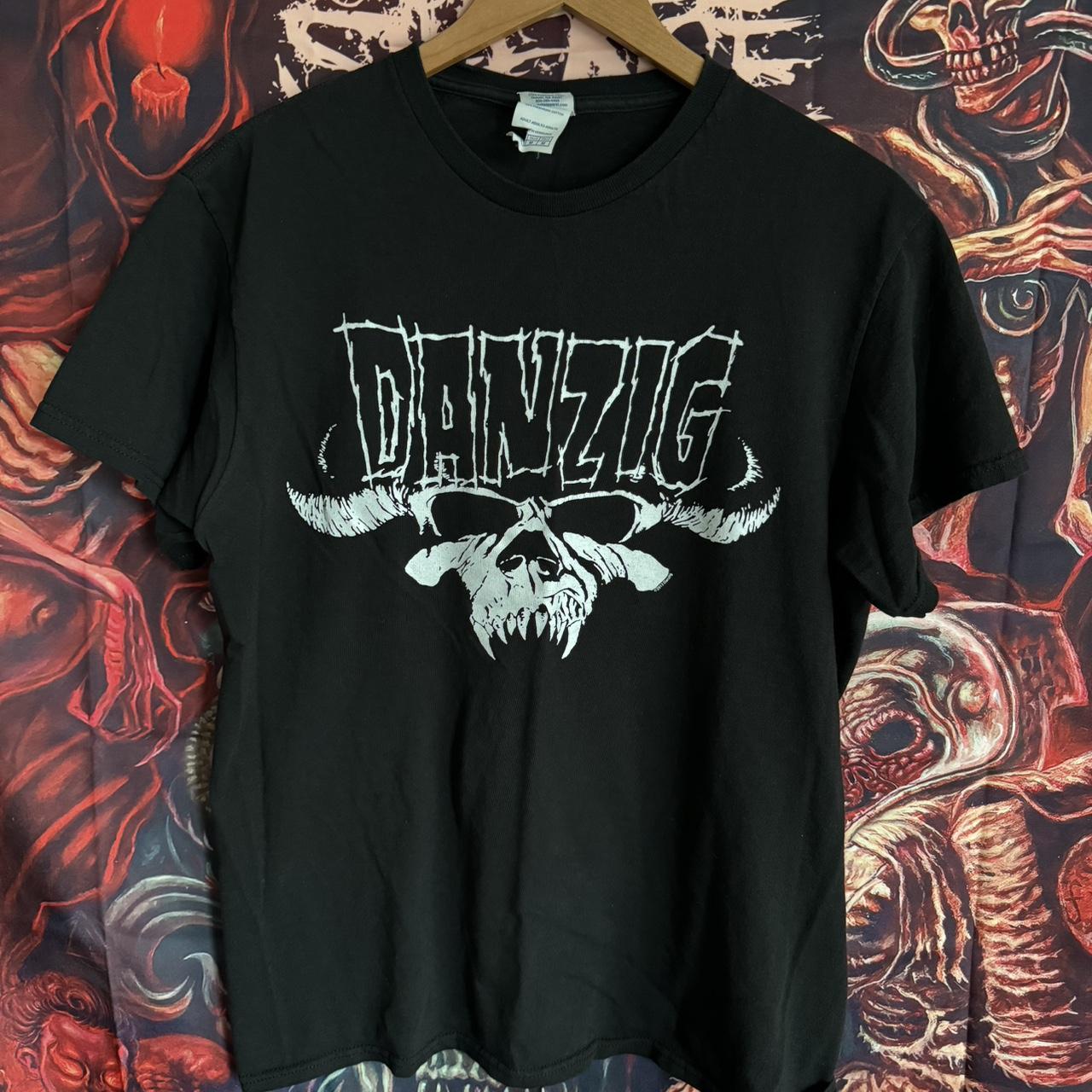 Danzig logo shirt size medium minimal wear but signs... - Depop