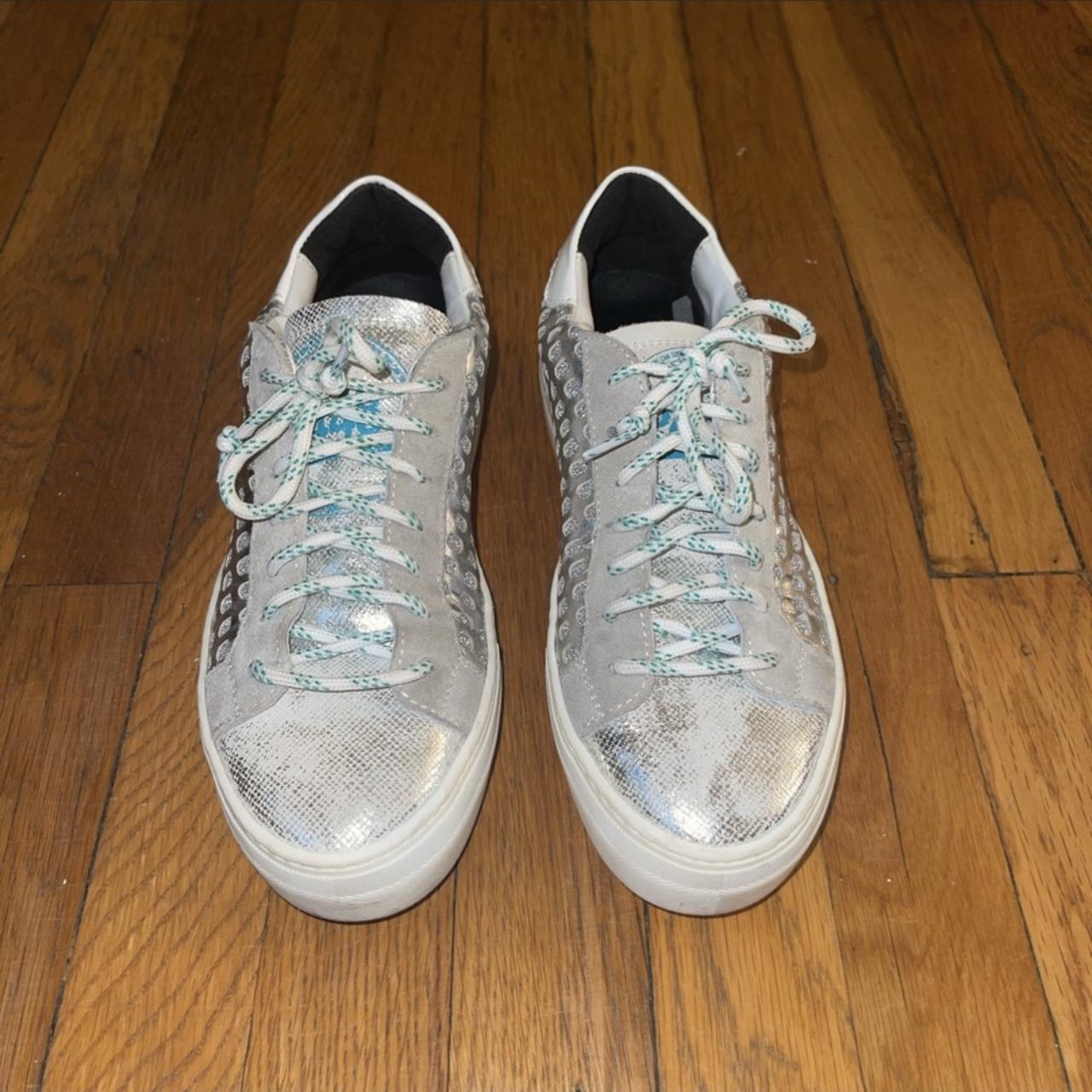 P448 Women's Silver Trainers | Depop