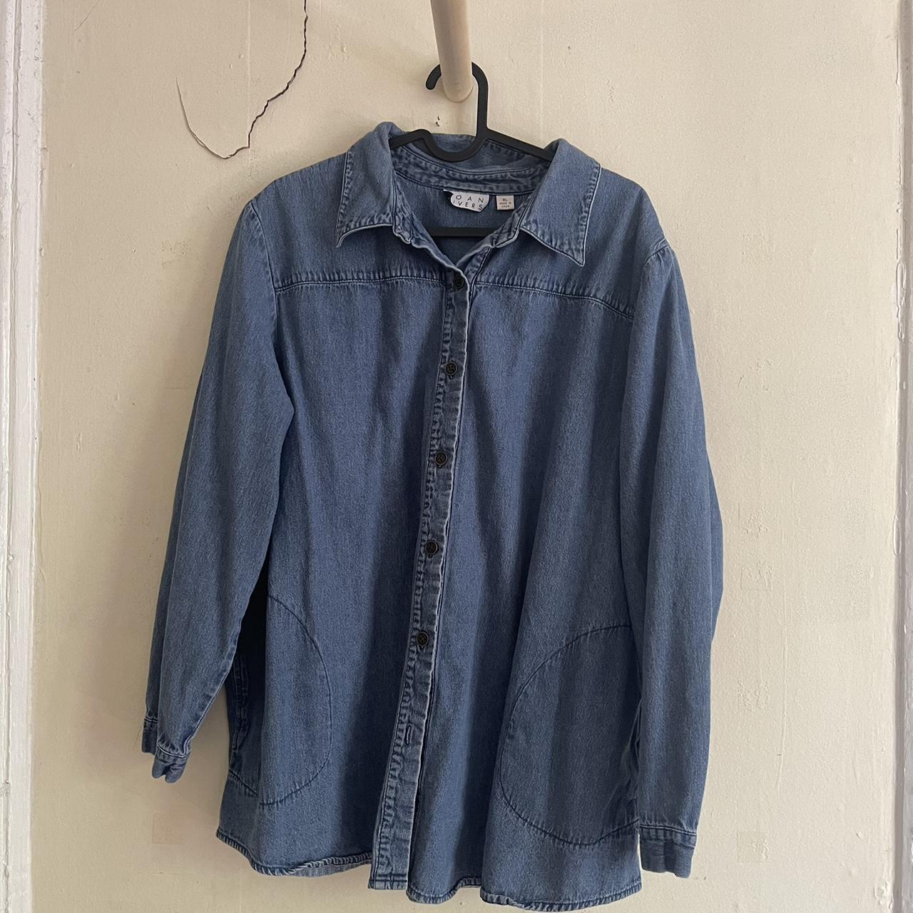 90’s denim button down Fit any size S - XL - Depop
