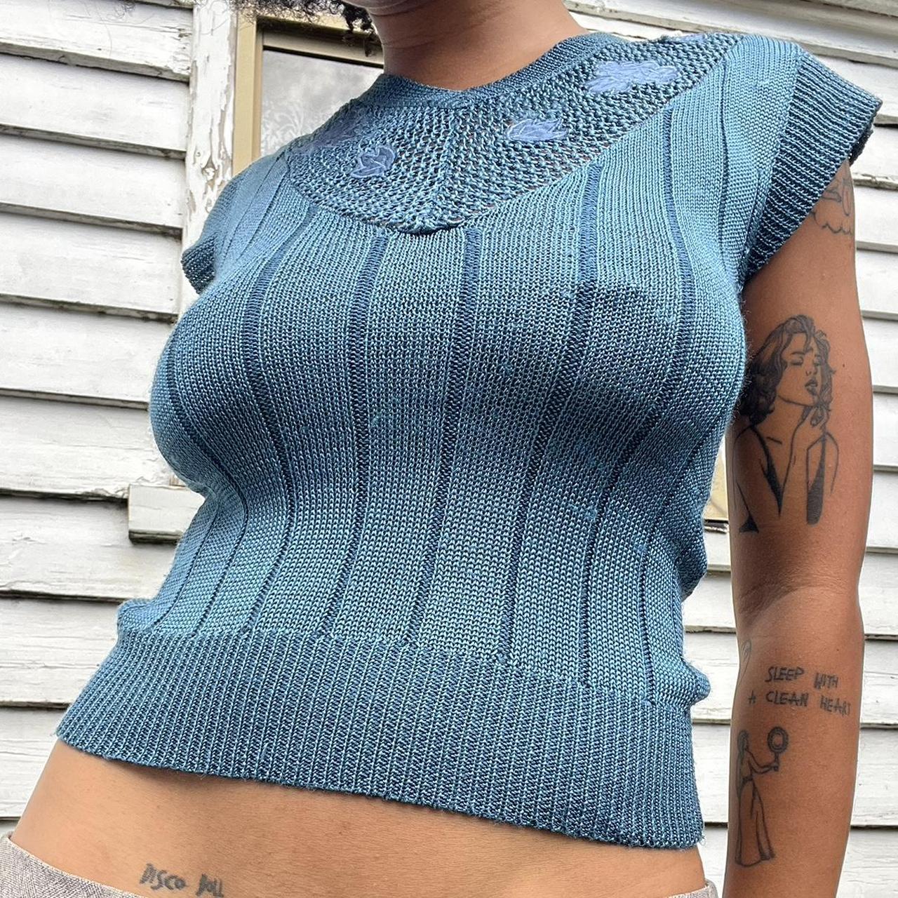 Cutest and funky little vintage vest piece made in... | Depop