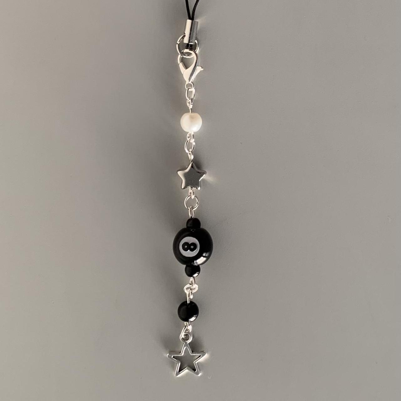 8 ball star phone charm Handmade clip on phone/ key... - Depop