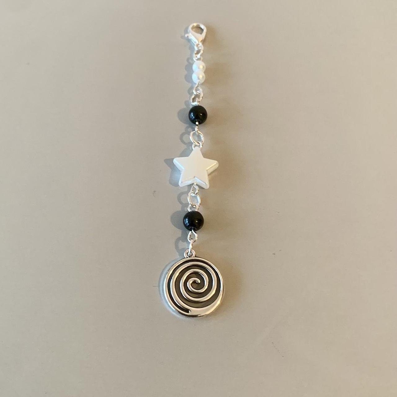 Star and spiral phone charm Handmade clip on phone/... - Depop