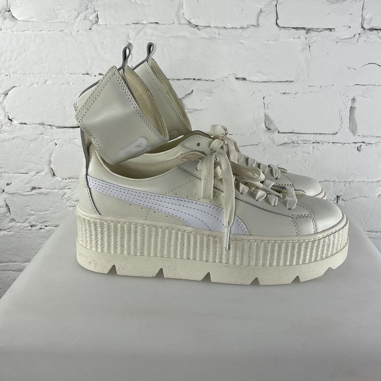 Puma Women's Cream Trainers | Depop