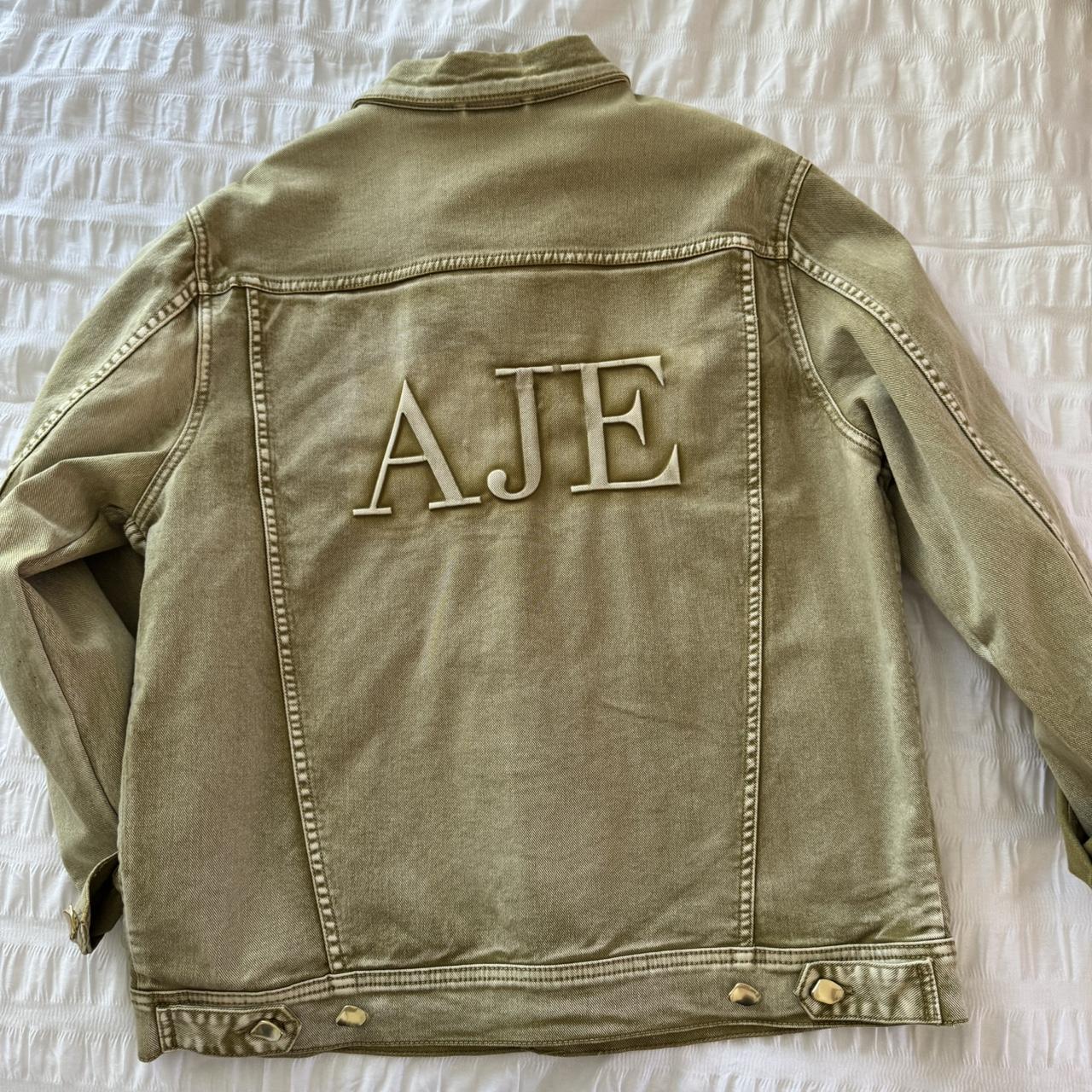 AJE DENIM JACKET Size: 12 (I’m a size 4 and wore it... - Depop