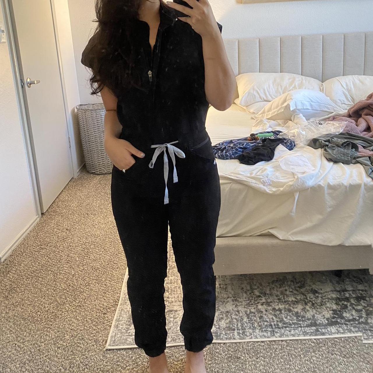 Figs rafaela jumpsuit black size xs BRAND NEW w... - Depop