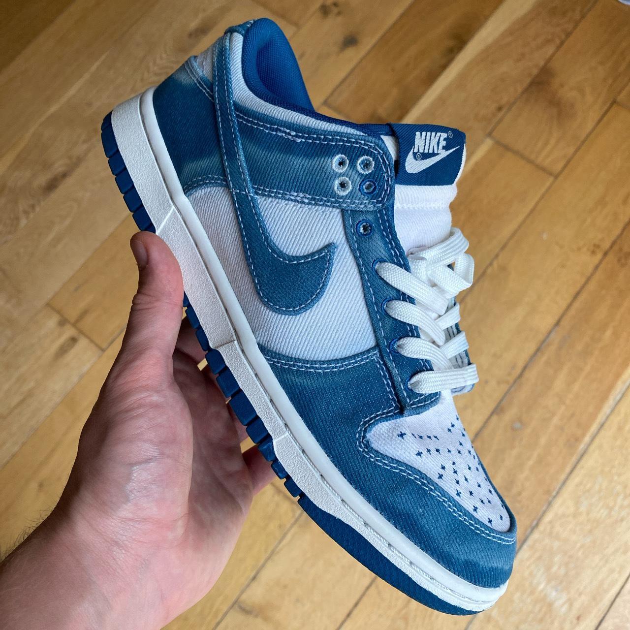 Nike Dunk - industrial blue sashiko Stain remover as... - Depop