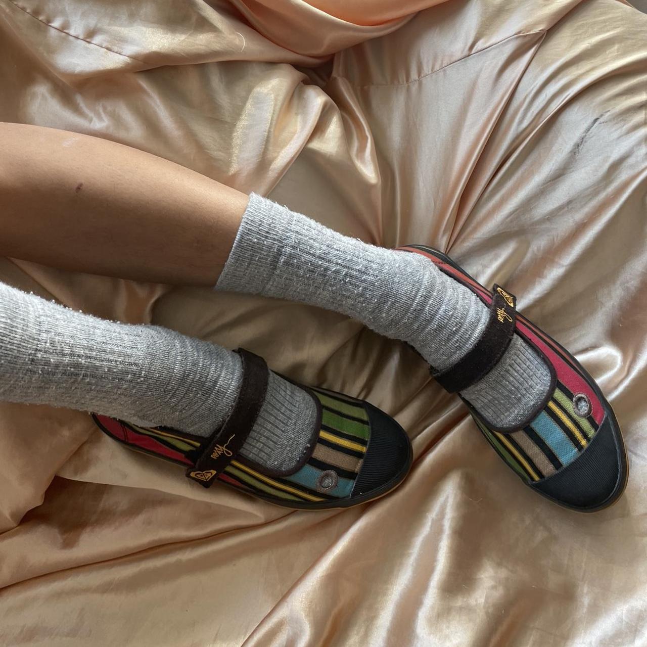 Y2k roxy ballet flats - Depop