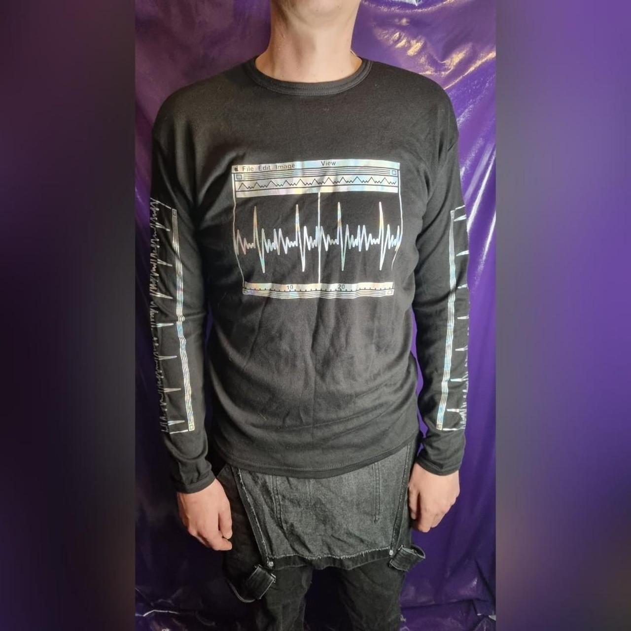 Rare and discontinued holographic pulse shirt by... - Depop