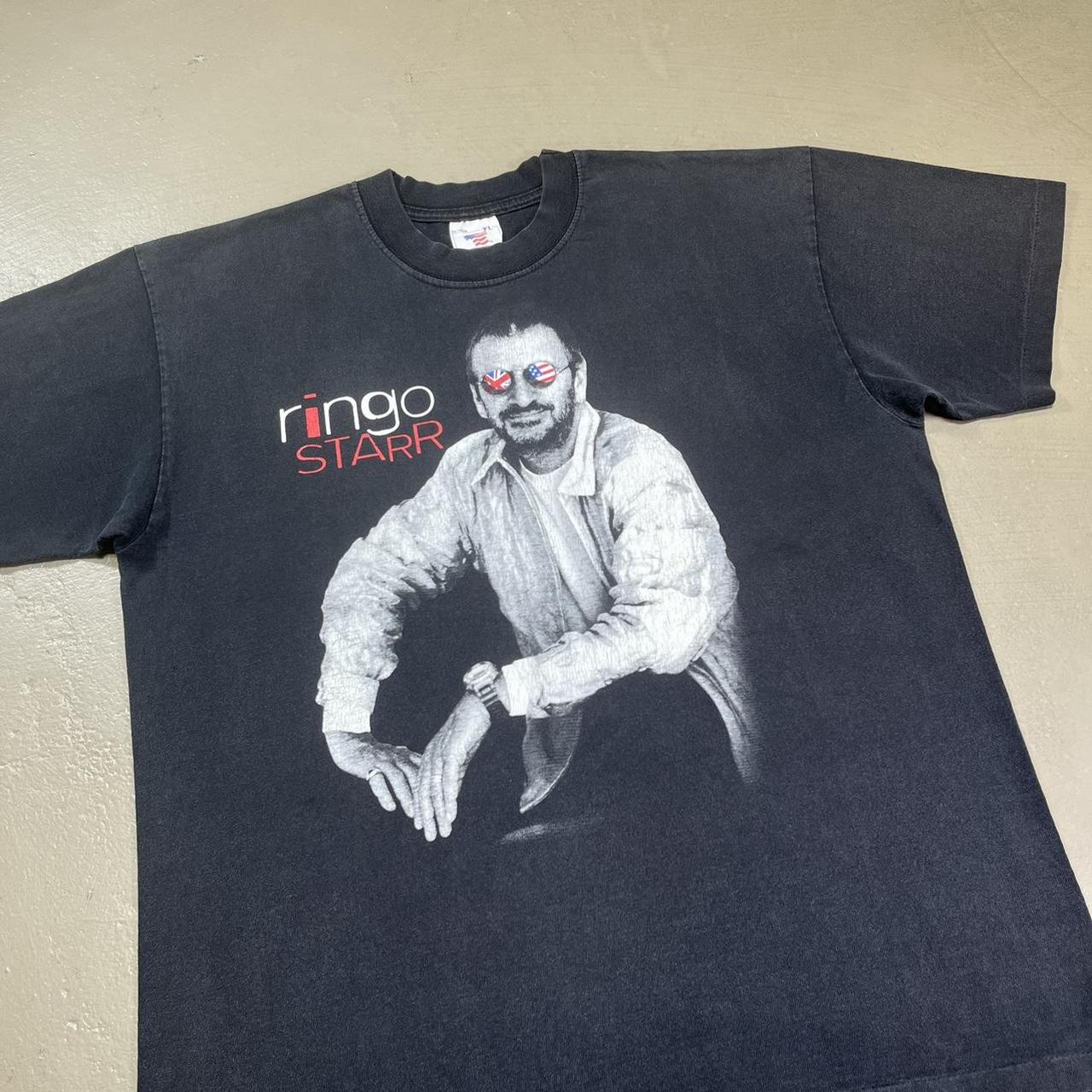 Vintage Ringo Starr from Beatles band t shirt tee in... - Depop
