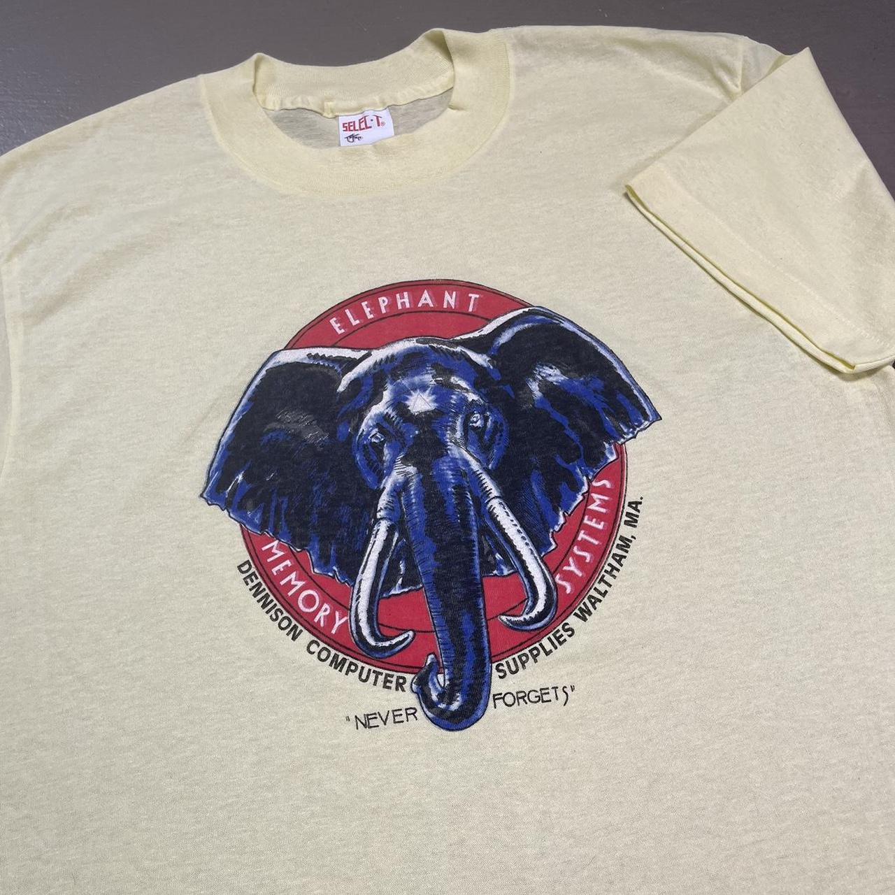 Vintage Elephant Memory Systems Computer promo t... - Depop