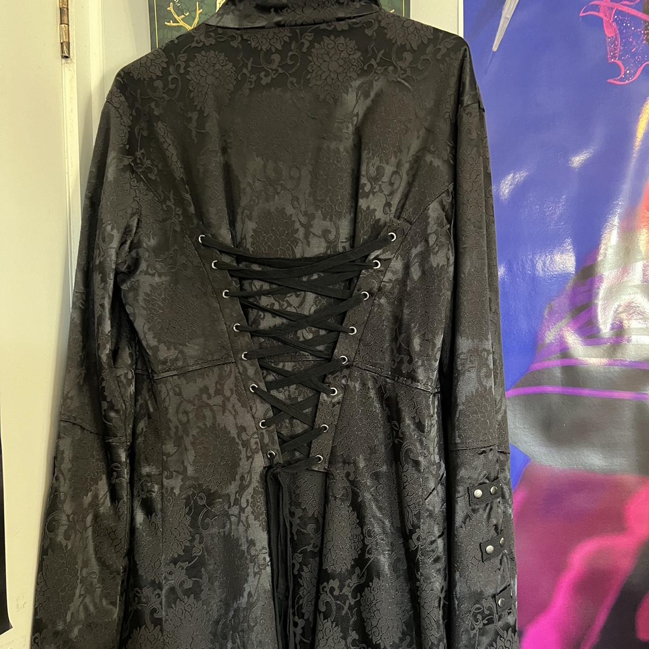 Original hot topic, gothic trench coat. HIM band... - Depop