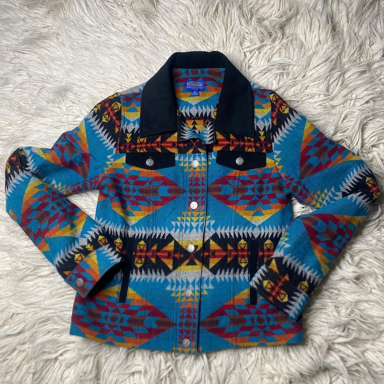 Pendleton Aztec Wool Jacket Size Medium women, very... - Depop