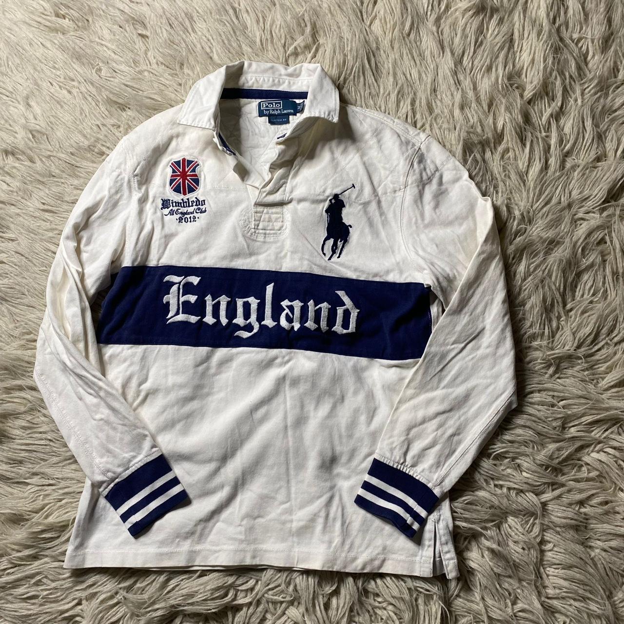 POLo by Ralph Lauren Rugby Medium Shirt Polo Crest... - Depop