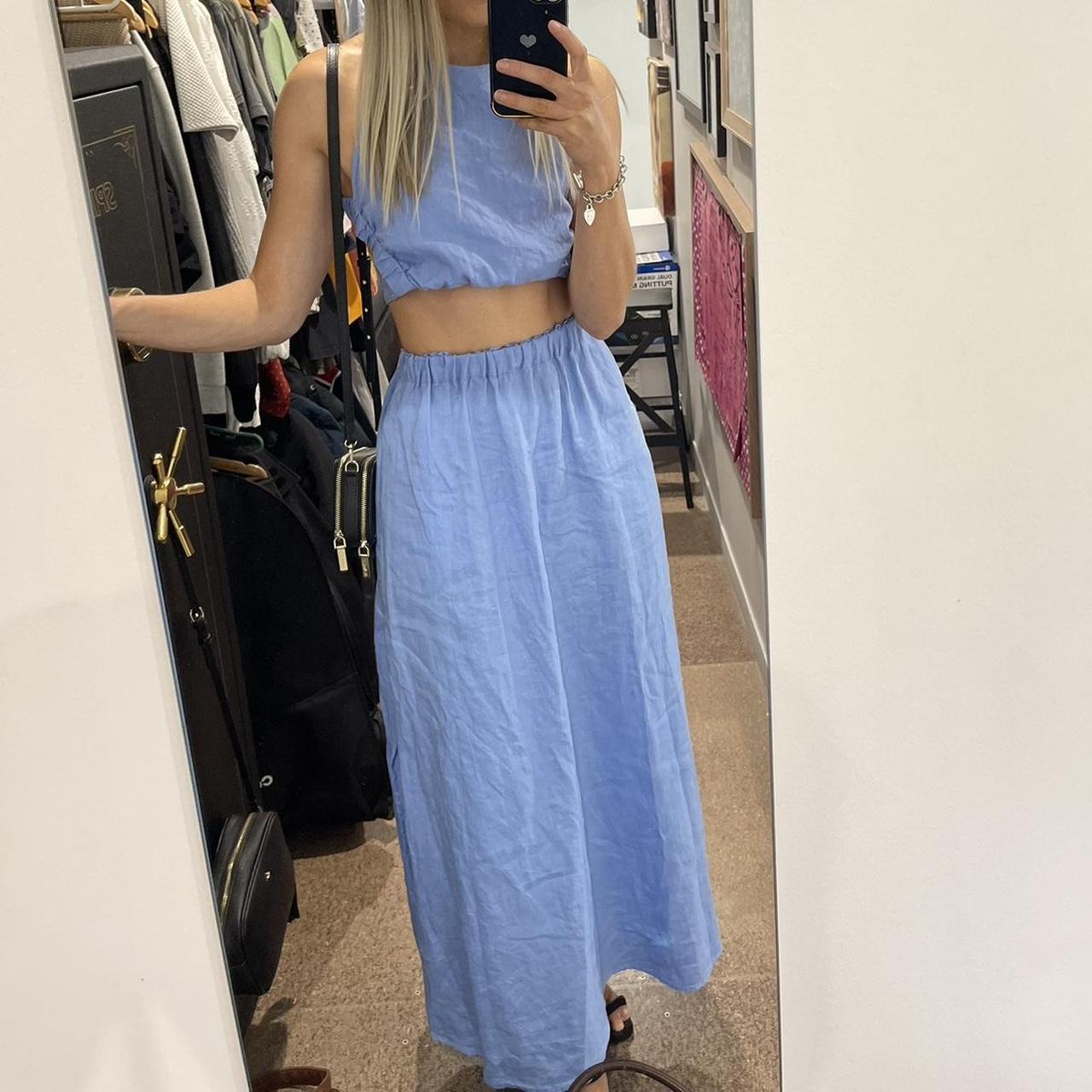 Blue Glassons Set Top and skirt set perfect... - Depop