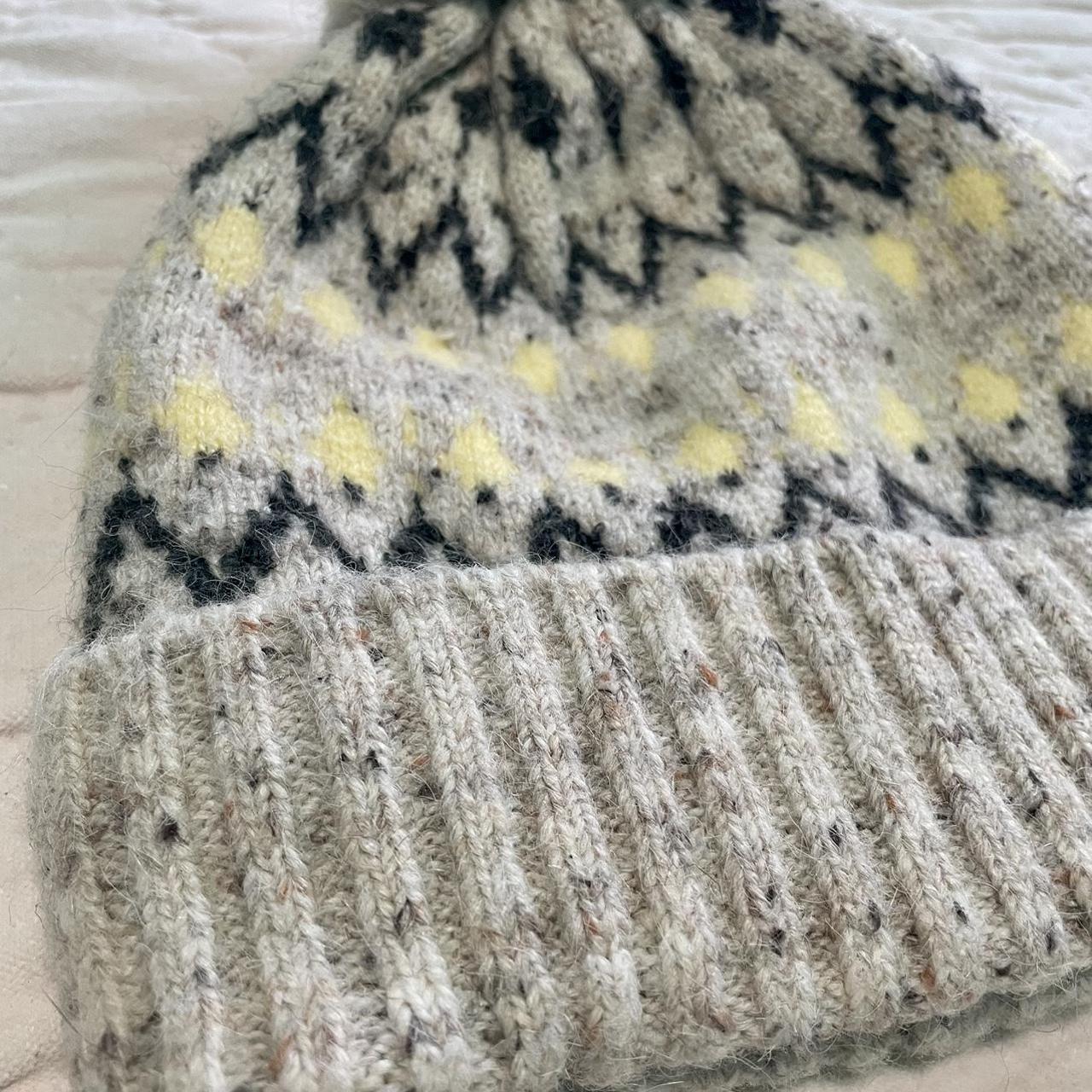 so cute fair isle fleece lined beanie by universal... - Depop