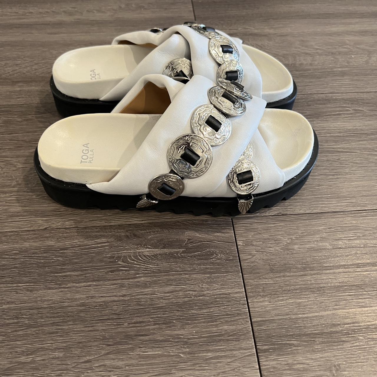 Toga pulla slides sandals Size 40 Worn once - Depop