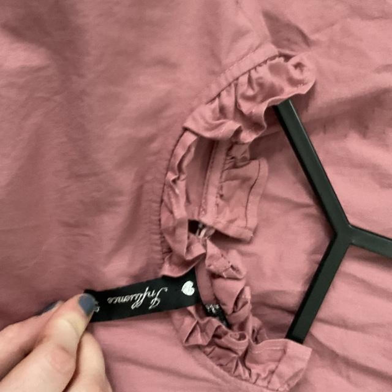 influence pink prairie babydoll dress mini dress,... - Depop