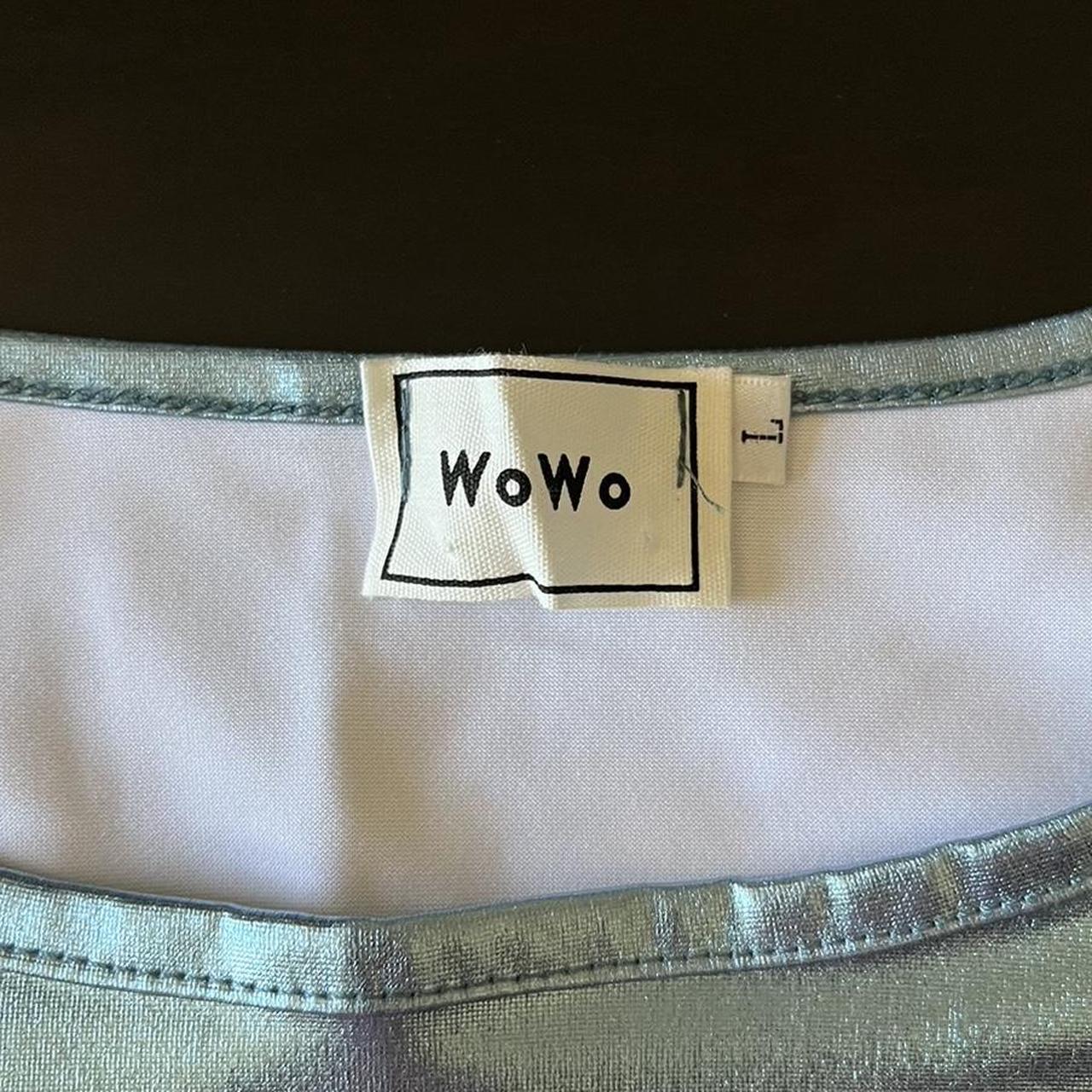 blue metallic shiny tank top - cropped, perfect for... - Depop