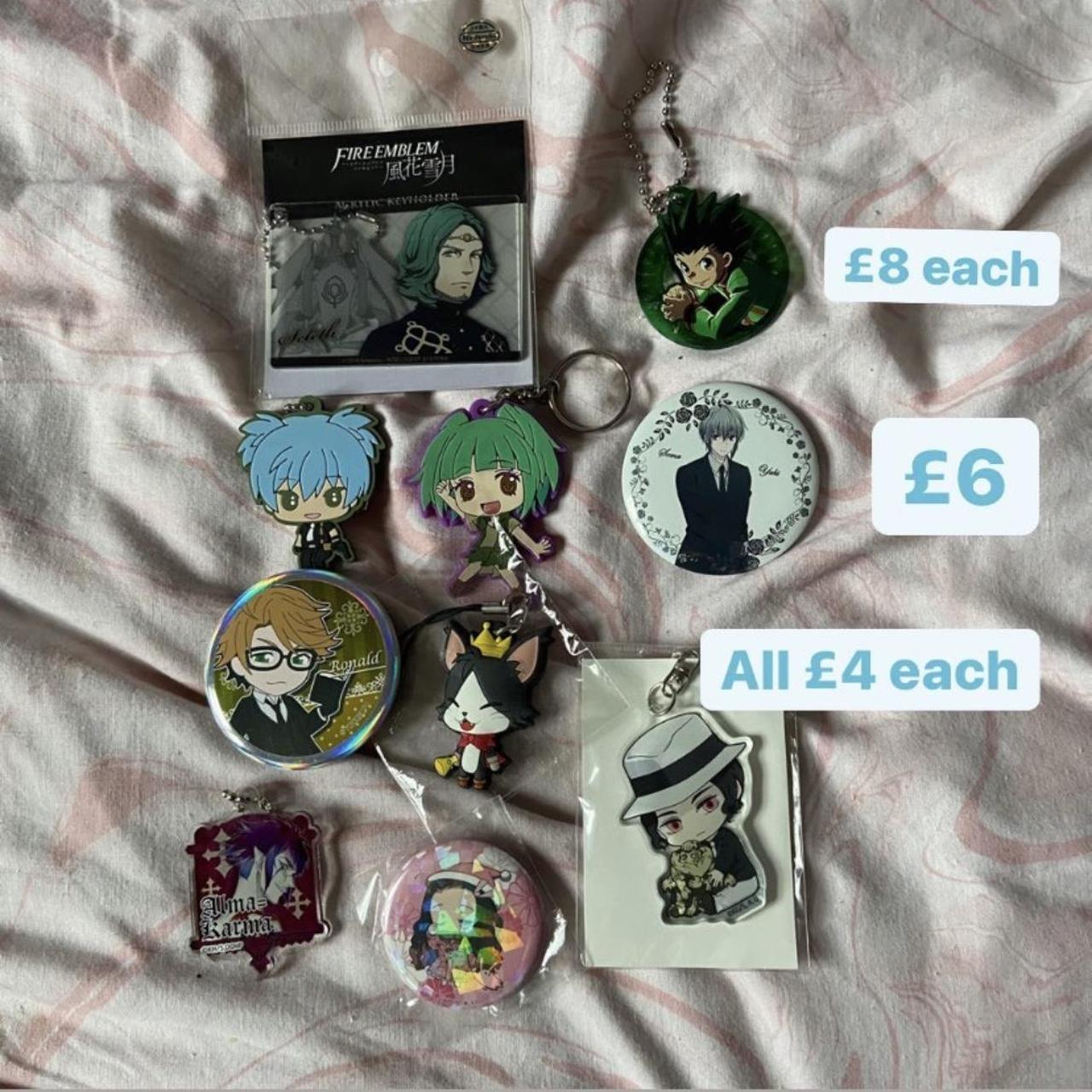 Assorted Anime Keychains and badges all official... - Depop