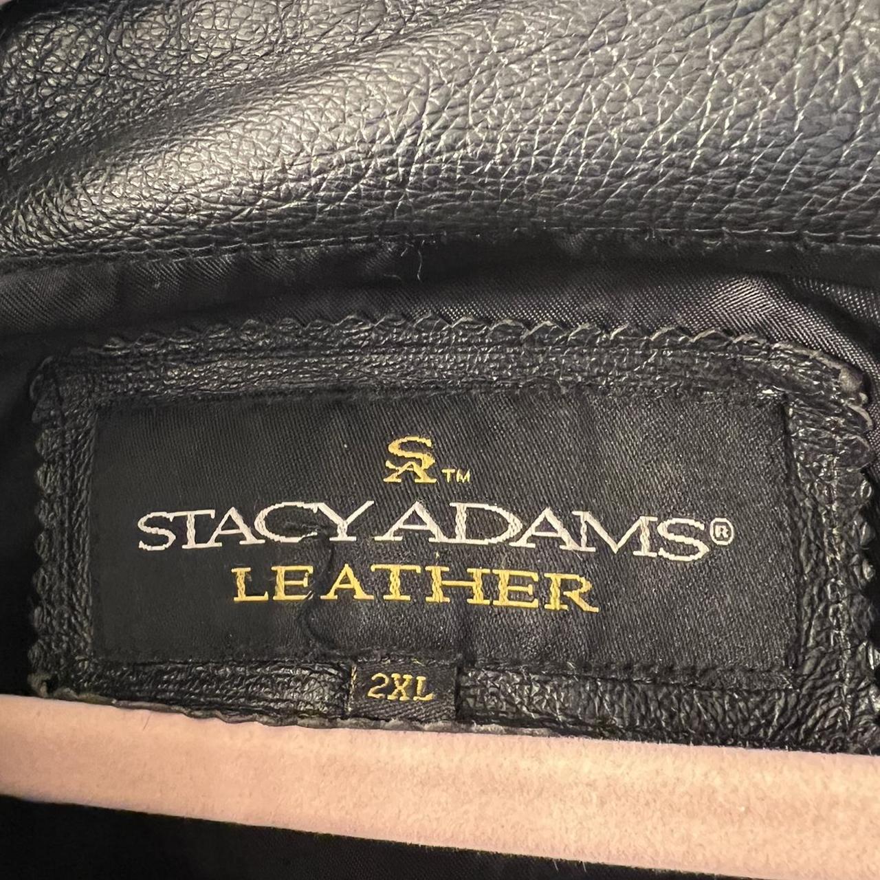 Stacy Adams vintage leather jacket All over... - Depop