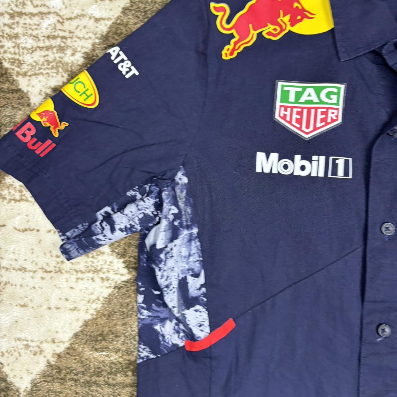 Red Bull Team Shirt Men's XS Puma Formula One Racing... - Depop