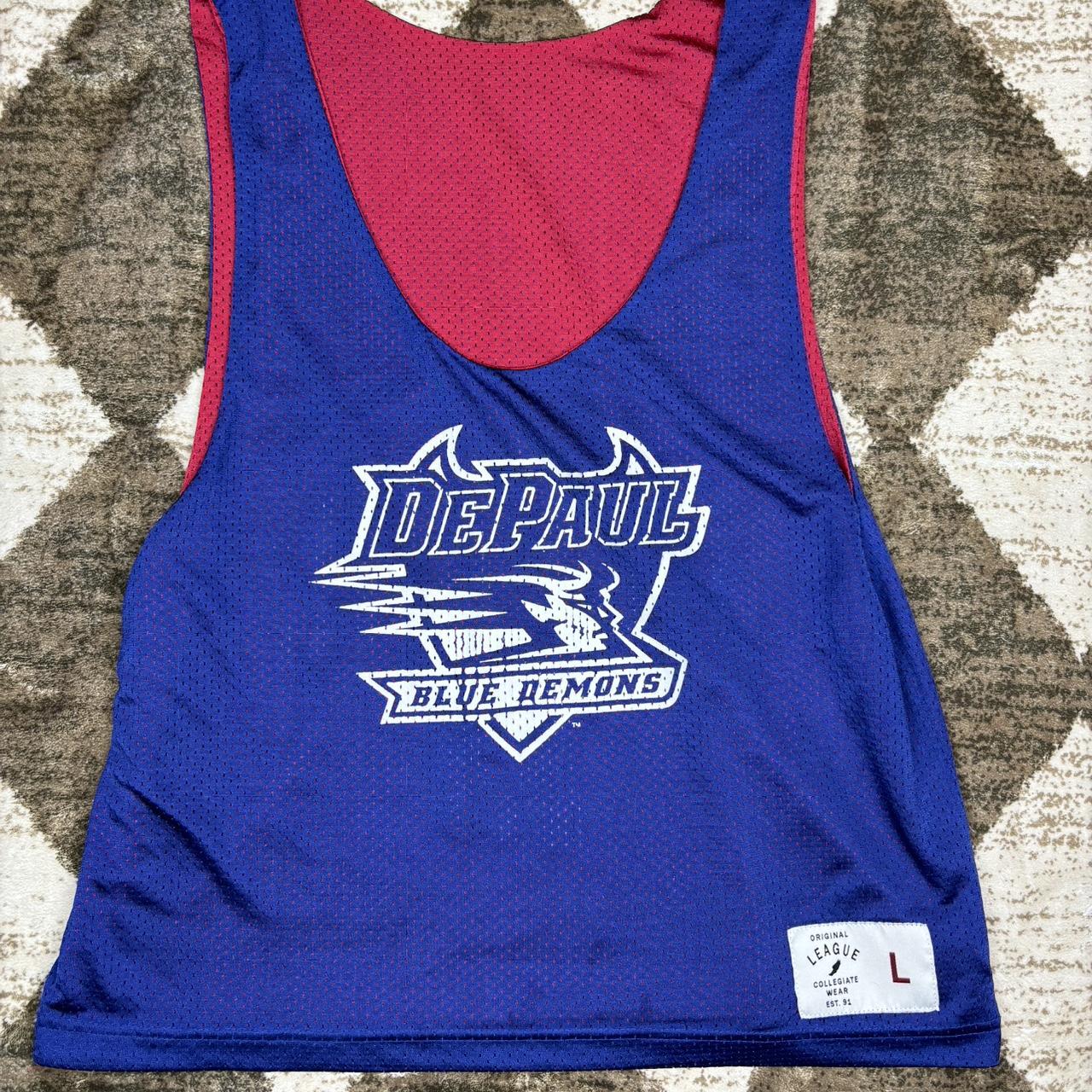 Rare Vintage reversible DePaul Blue Devils Jersey... - Depop