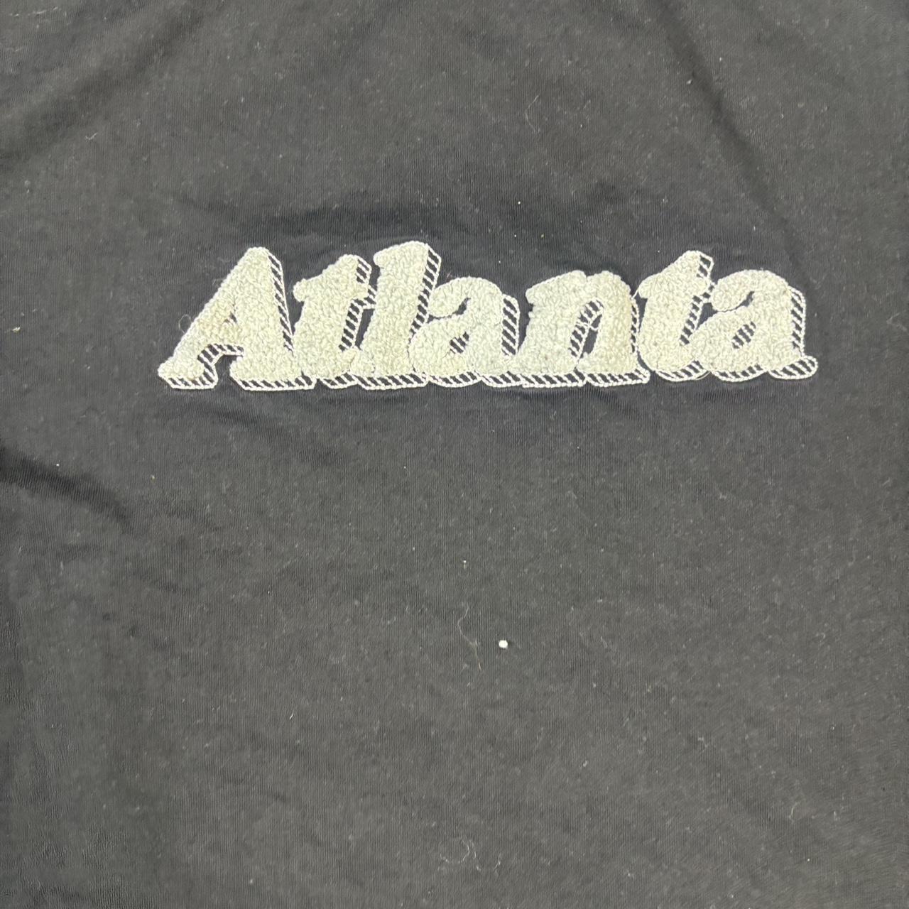 Men’s black Atlanta puff print shirt size xl men’s... | Depop