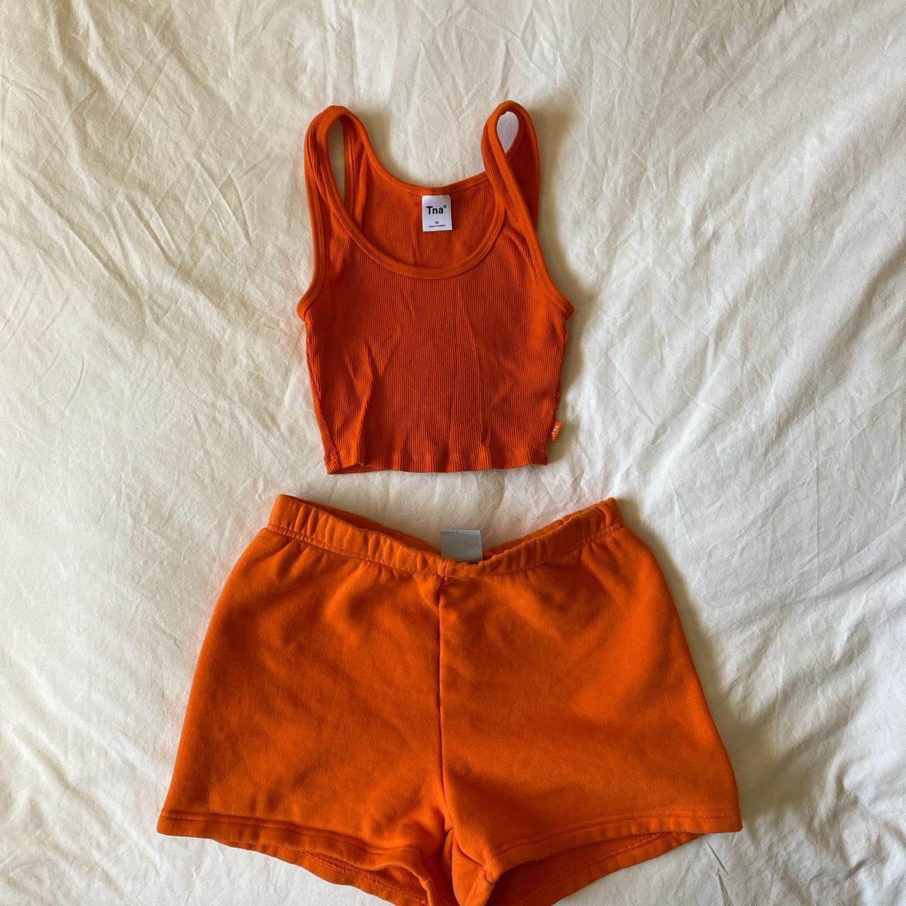 sweat shorts set from aritzia cozy sweat shorts... - Depop