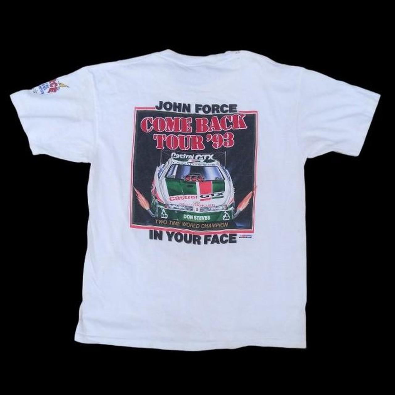 Vintage John Force racing tee Good preowned... - Depop